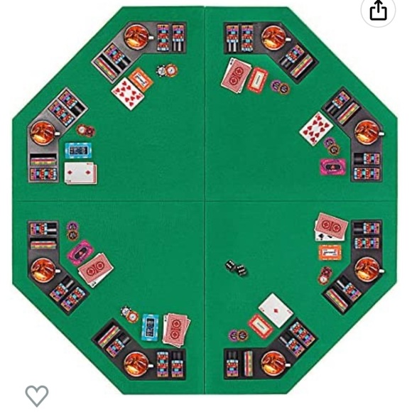 Games | Vivohome 48 Inch Foldable 8player Texas Poker Card Tabletop ...